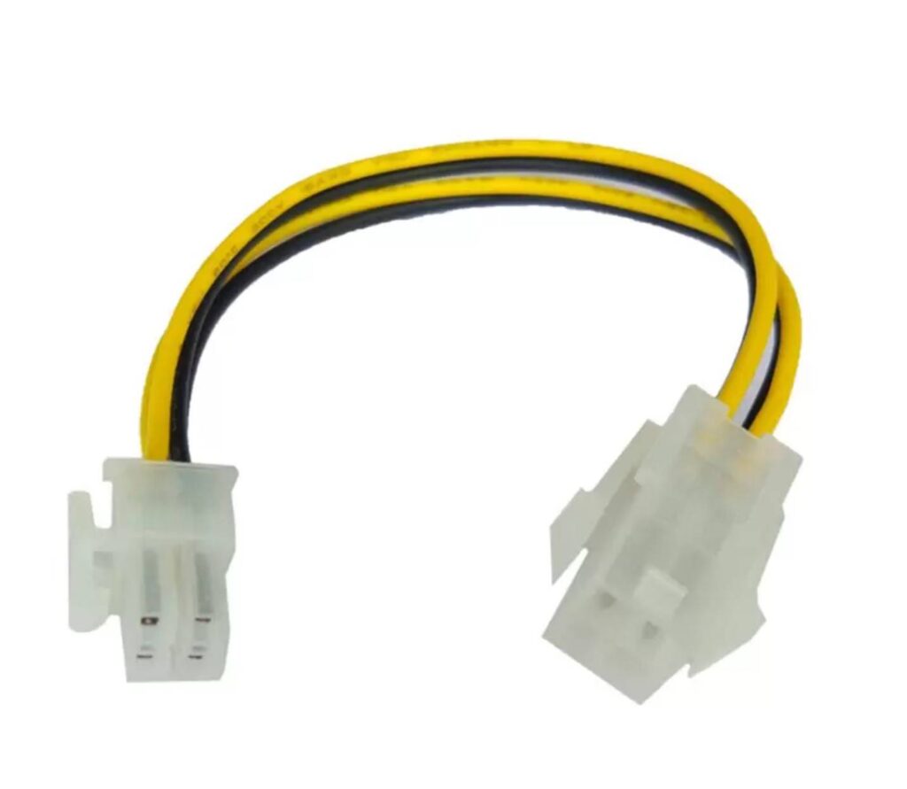 CABLE DE ALIMENTACION ATX 4 PINES MACHO A HEMBRA - IDKMANAGER