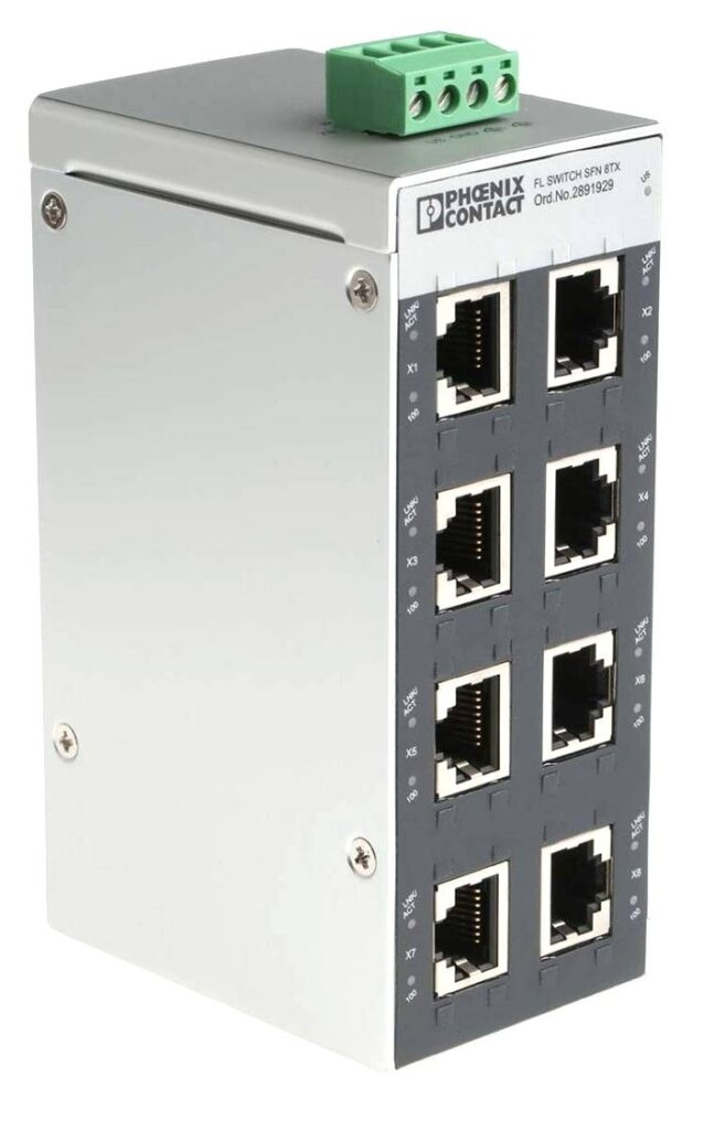 SWITCH INDUSTRIAL ETHERNET 8 PUERTOS-PHOENIX CONTAC FL SFN 8TX - IDKMANAGER