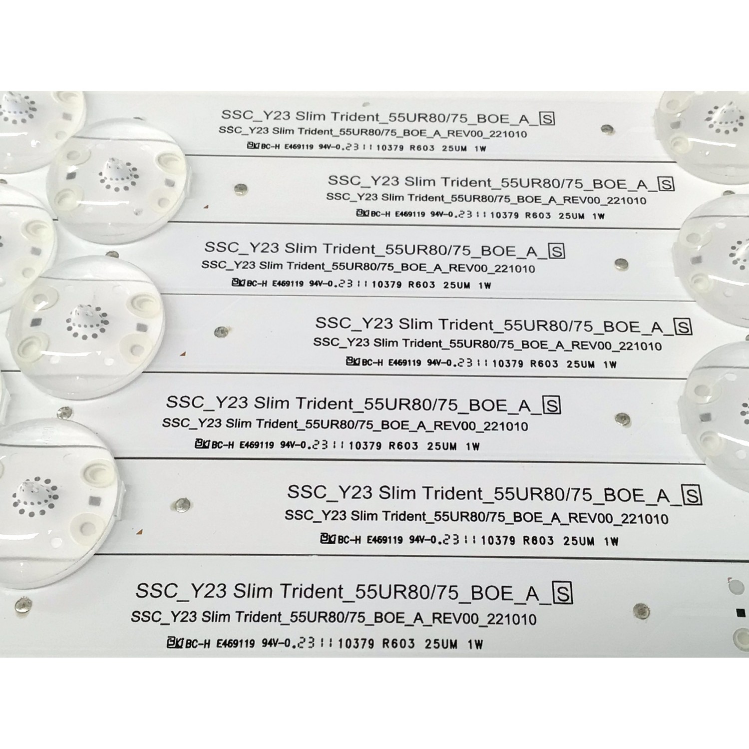 Kit Tiras LED de TV LG 55UR7800PSB (55″) – 7 piezas – SSC_Y23 Slim Trident – Compatible UR8000 ...