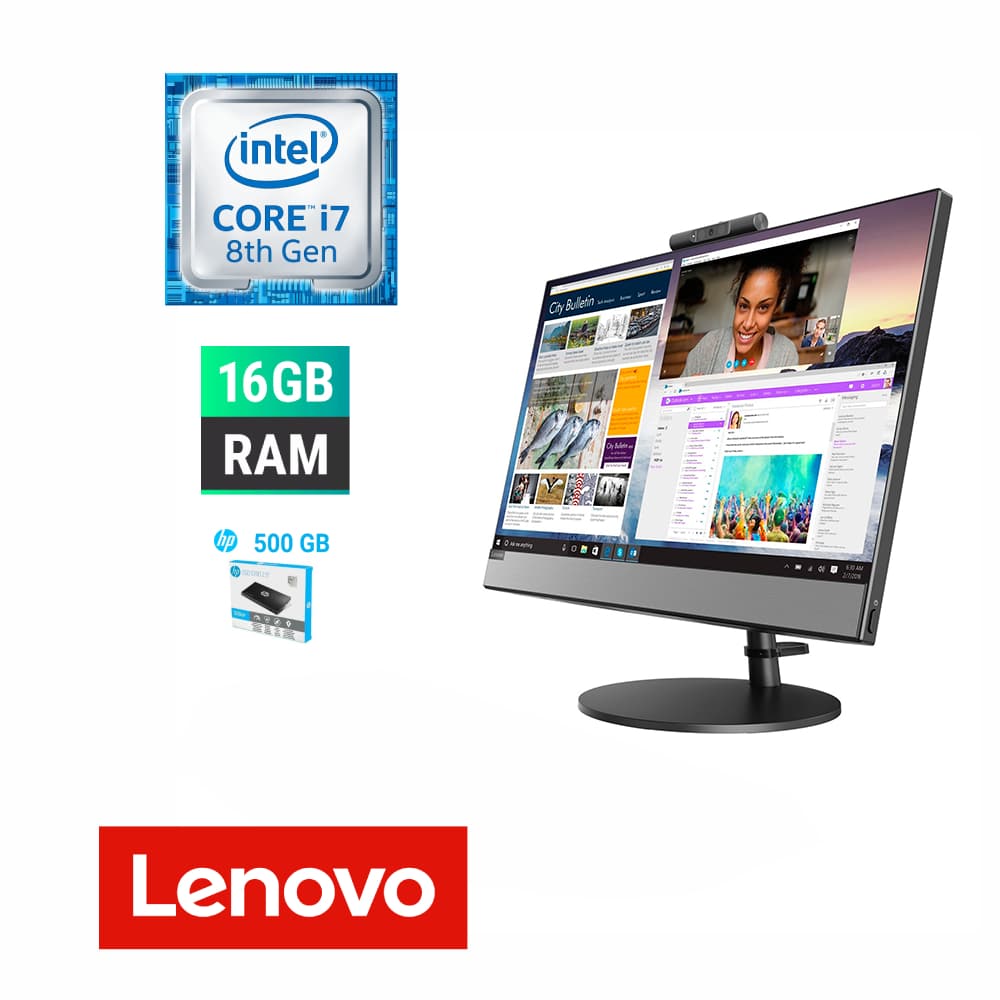 Computadora Lenovo V530‑22ICB (i7 8ª Gen, 16 GB, 500 GB SSD) – All‑In ...